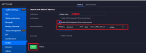 Radius Configuration on Ubiquiti Unifi Wireless Network