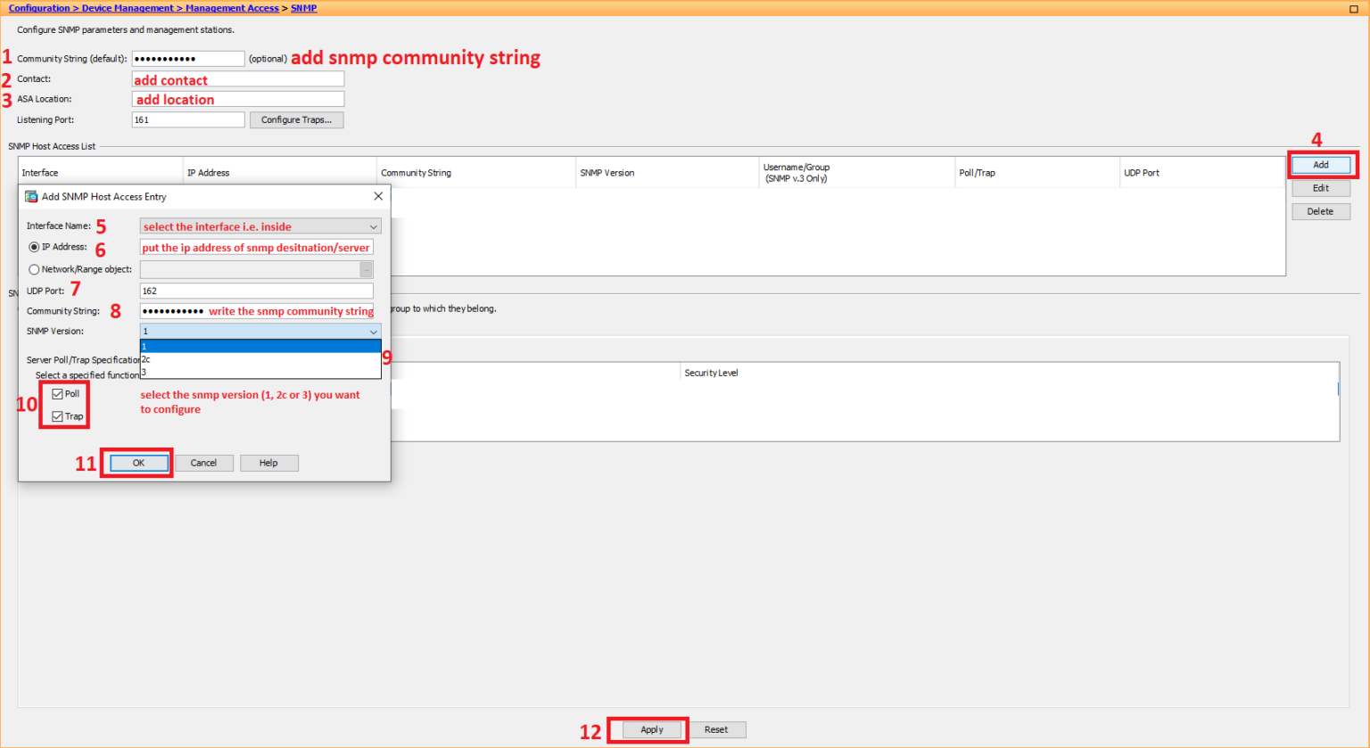 How to Configure SNMP on Cisco ASA 5500-X Firewalls